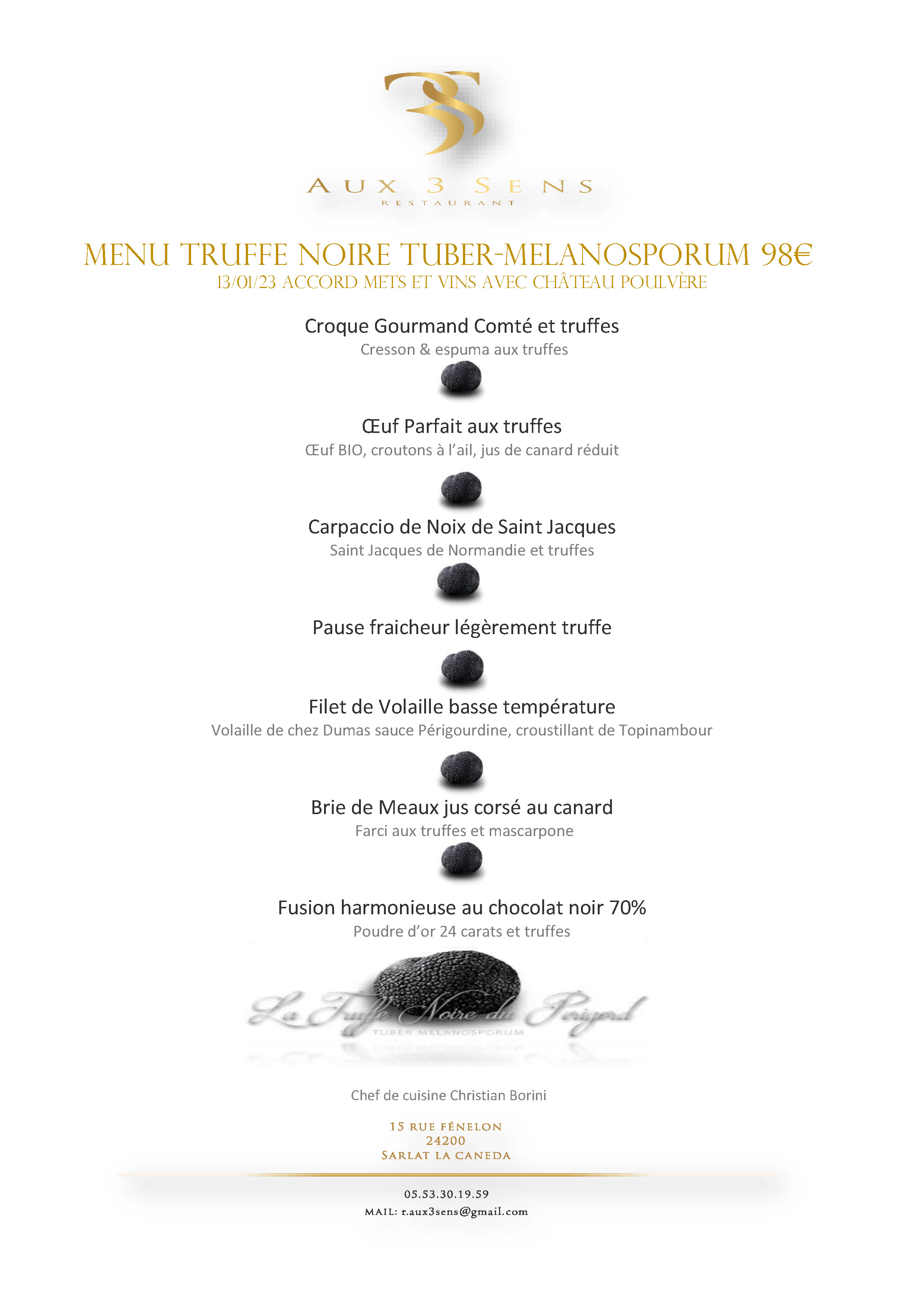 Restaurants proposant un menu à la truffe | Sarlat Tourisme – Périgord Noir
