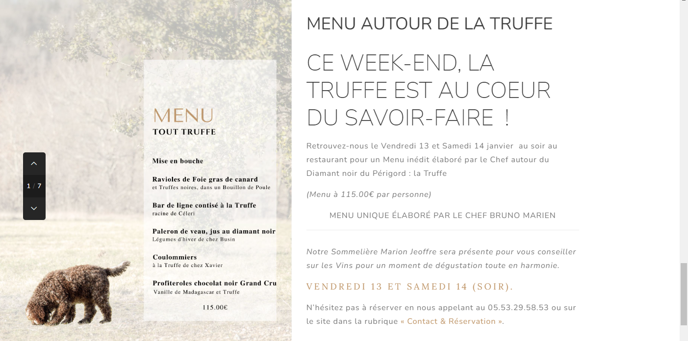 Restaurants proposant un menu à la truffe | Sarlat Tourisme – Périgord Noir